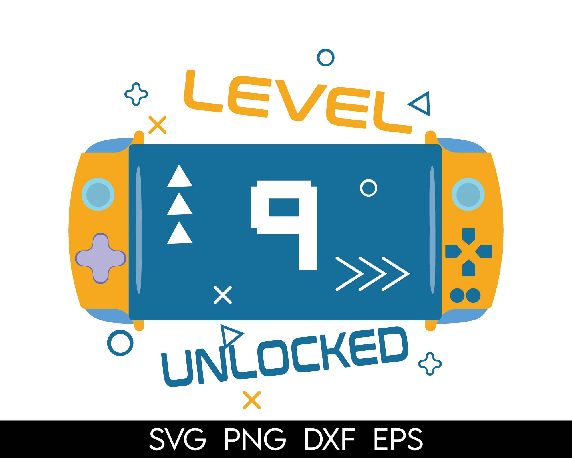 Level 9 Unlocked SVG 9th Birthday Boy Gamer Svg Level 9 - Etsy