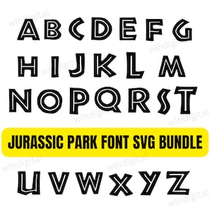 Jurassic Font Svg, Jurassic Park Svg, Jurassic World Svg, Jurassic World Png, Dino Font ...