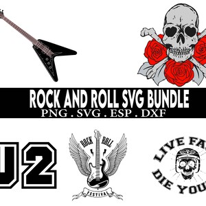 Rock N Roll Svg Bundle,heavy Metal Svg,heavy Metal Clipart,rock N Roll ...