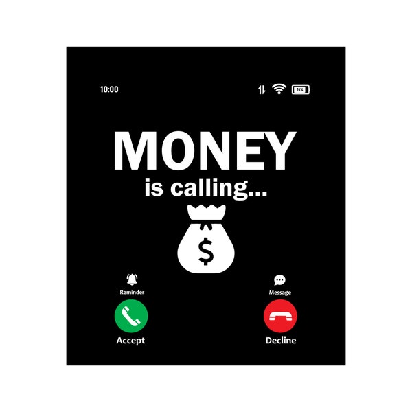Incoming Call Money Svg - Etsy