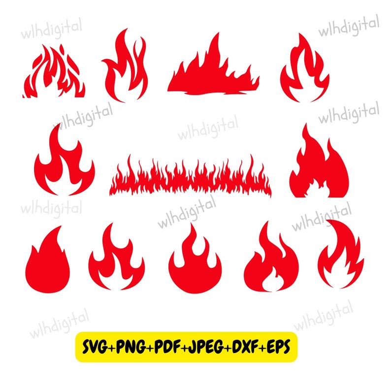 FIRE Svg Flame Svg Fire SVG Bundle Fire Flames Svg Fire - Etsy