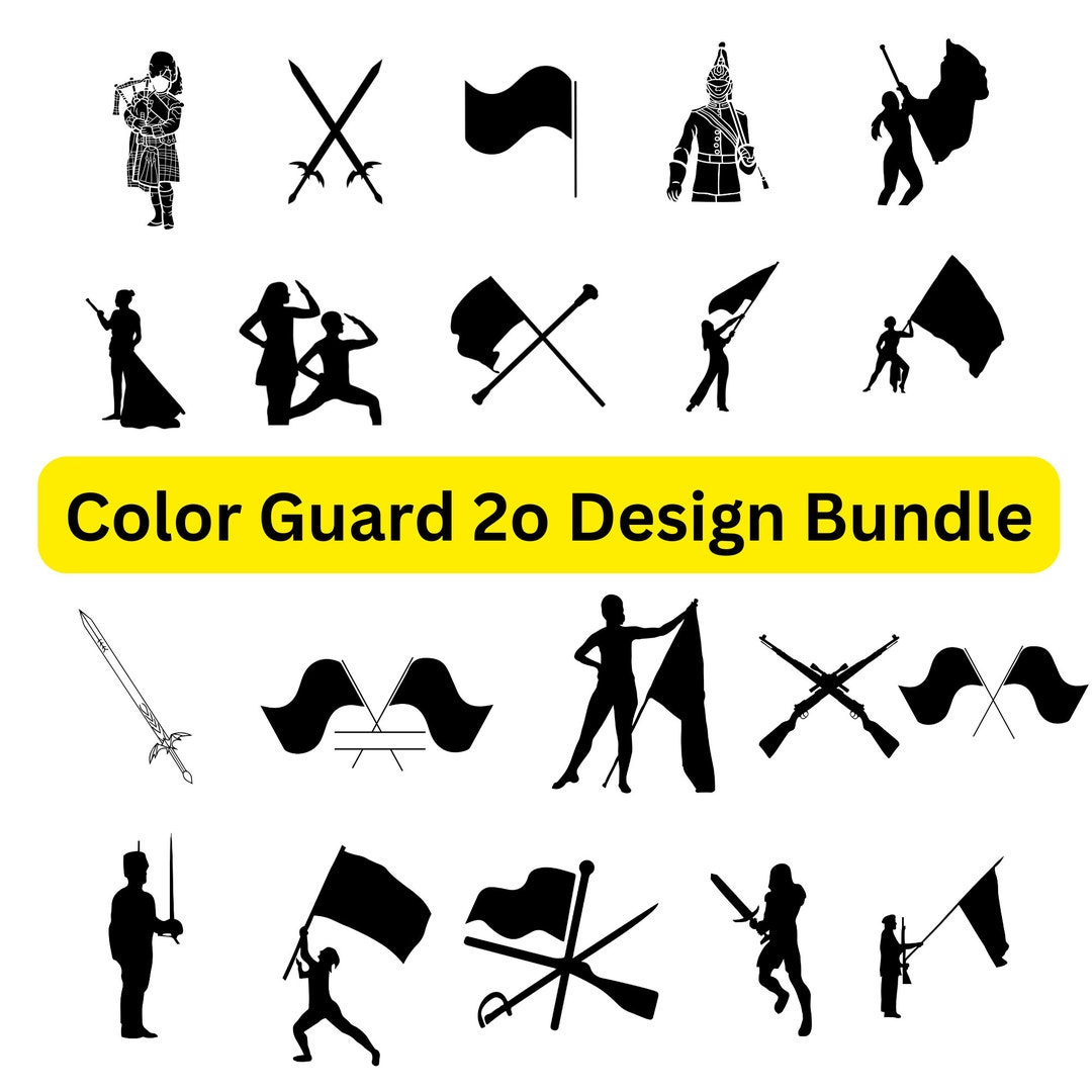 Color Guard Svg Bundle, Marching Band SVG, Color Guard SVG, Color Guard ...