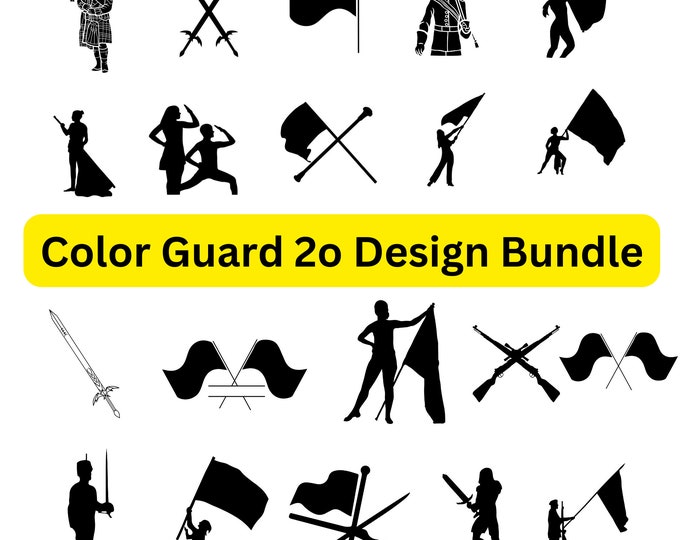 Color Guard Svg Bundle, Marching Band SVG, Color Guard SVG, Color Guard ...