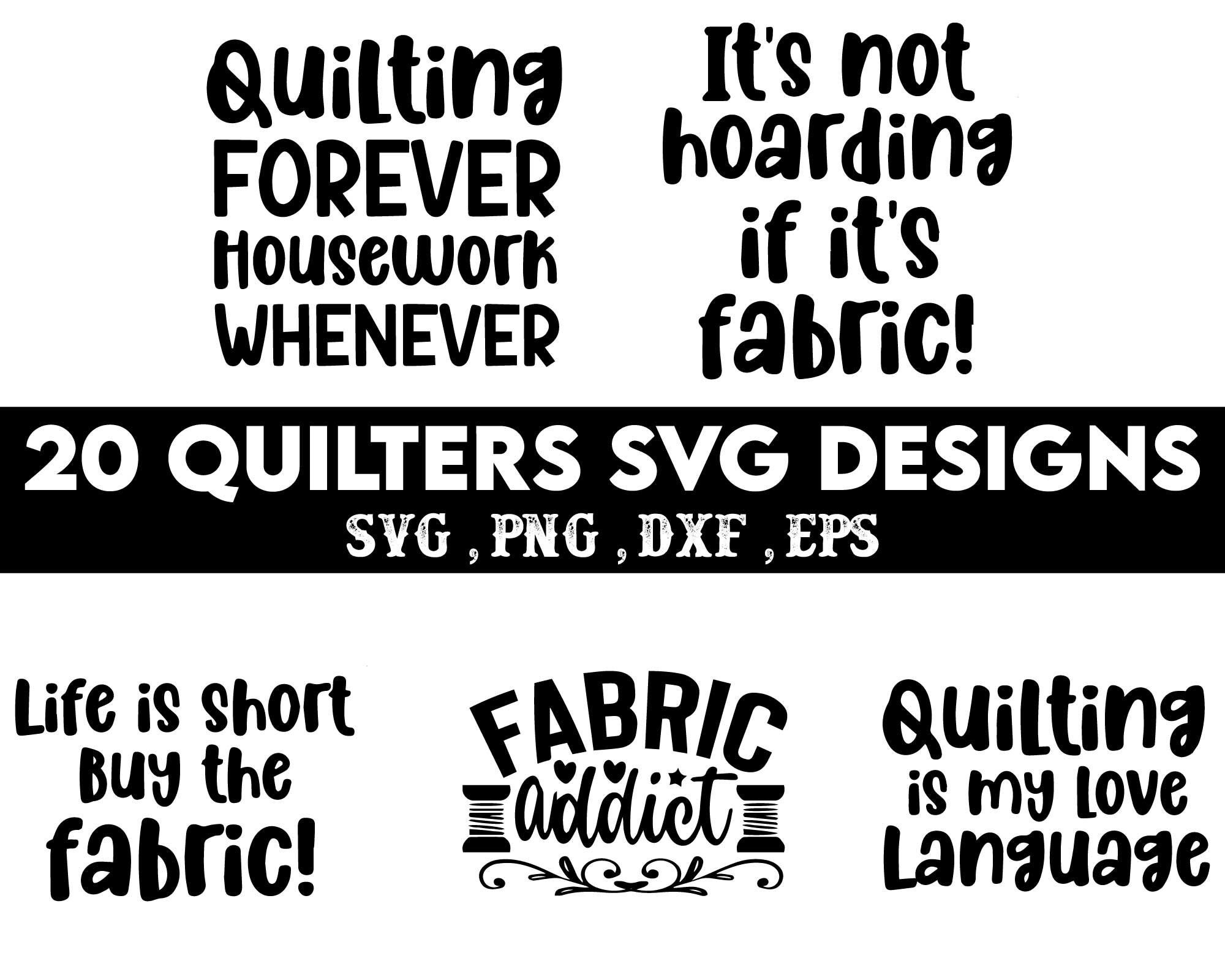 Quilters SVG Bundle Quilting Svg Quilting Designs Sewing - Etsy UK