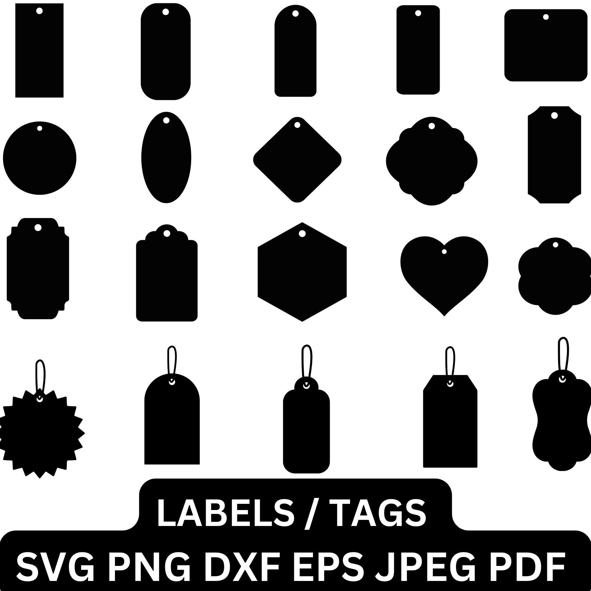 Tags Svg, Gift Tag Svg, Label Svg, Gift Label, Tags Svg for Cricut ...
