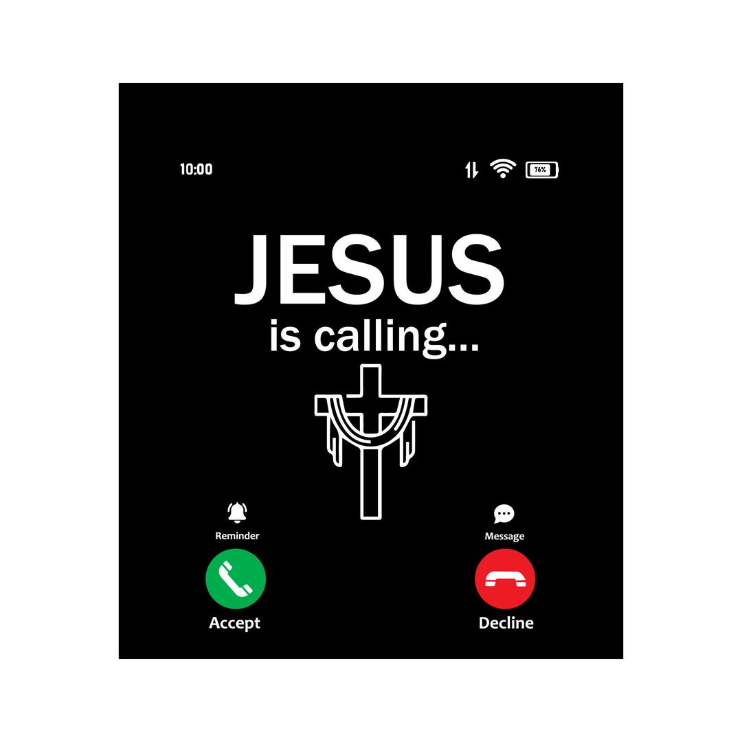 Incoming Call Jesus SVG, Jesus is Calling SVG, Jesus Calling SVG ...