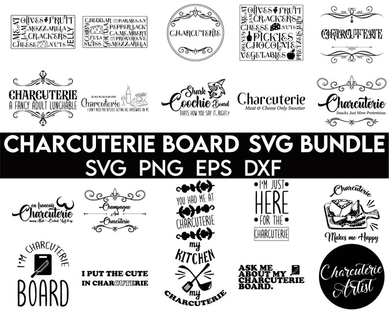 Charcuterie SVG Bundle Charcuterie SVG Cutting Boards SVG - Etsy Canada