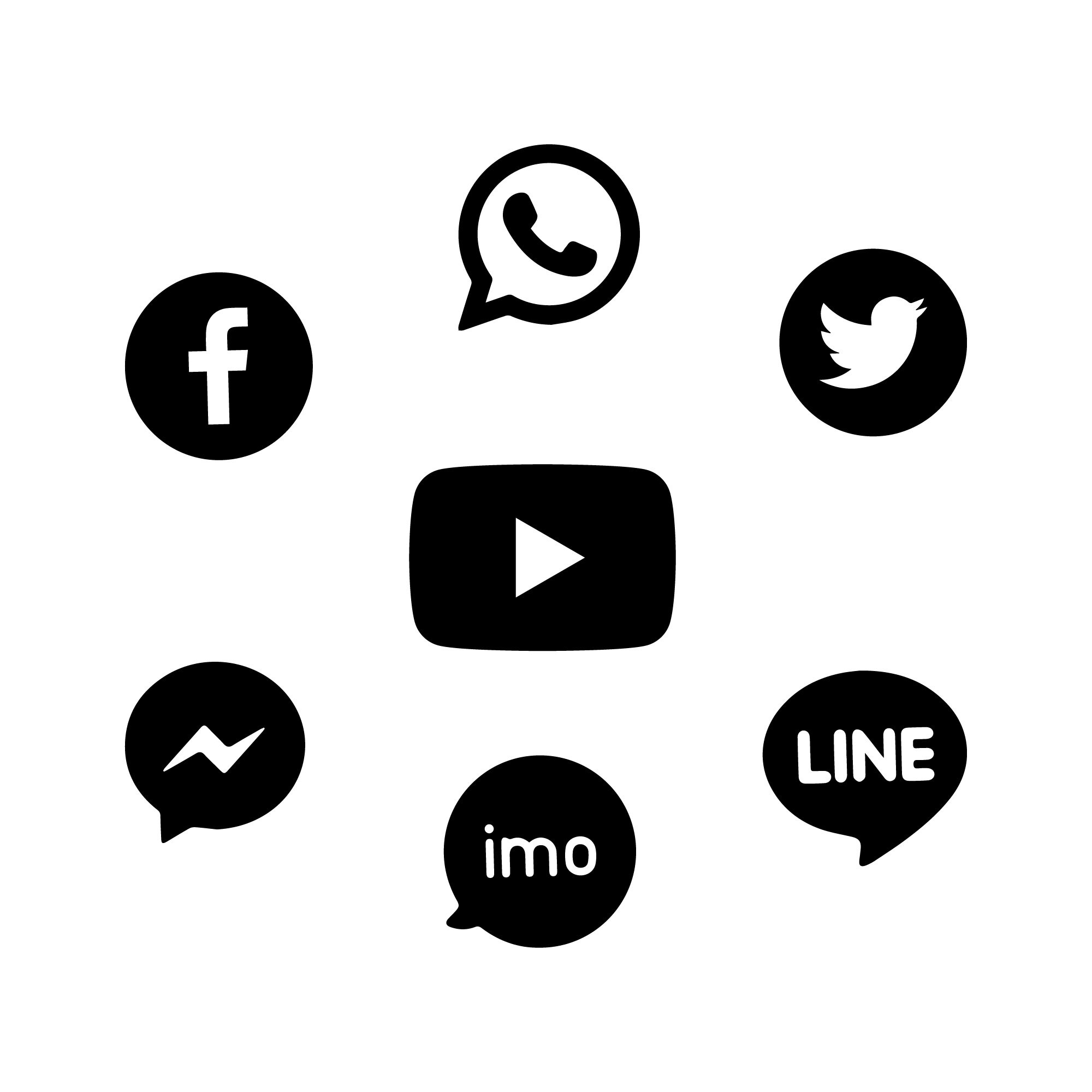 Social Media Icons SVG Bundle 30logosfacebook - Etsy