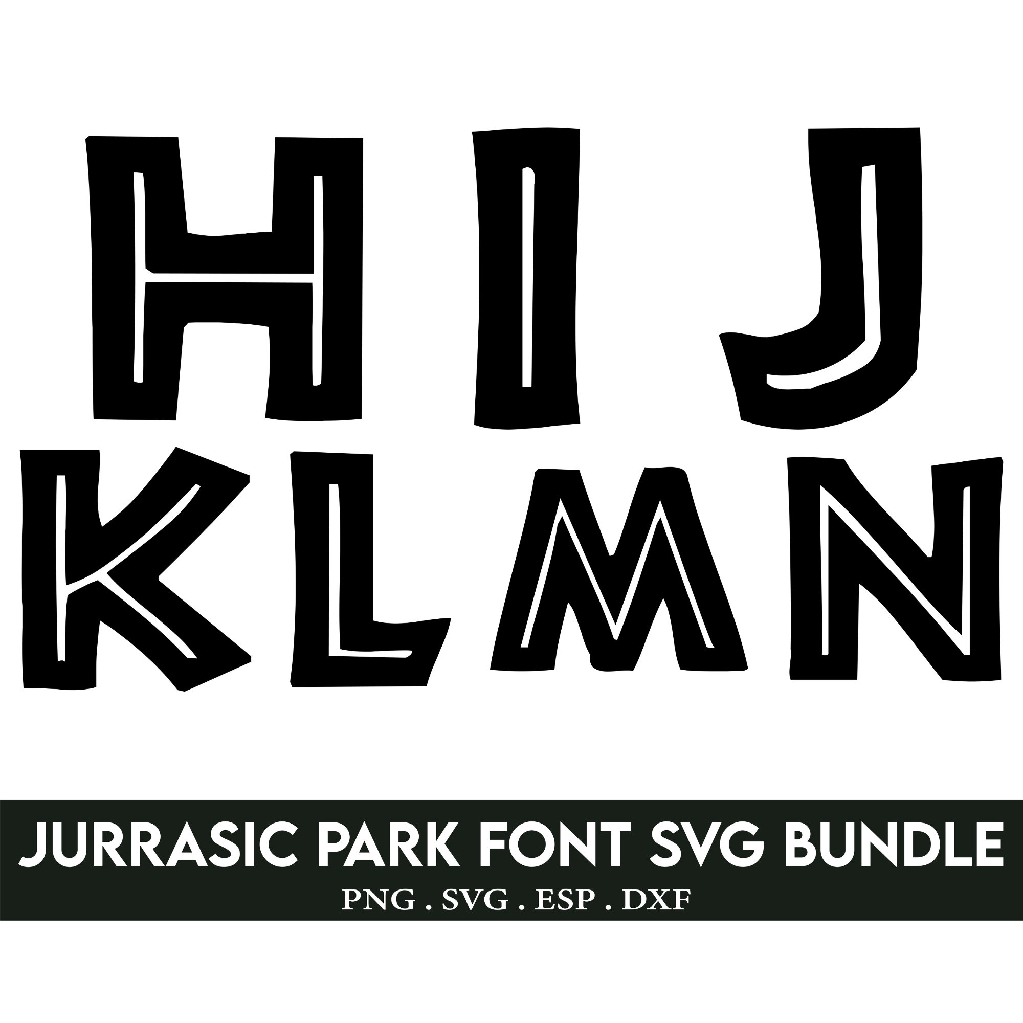 Jurassic Font Bundle Jurassic Font Svg Jurassic Park Svg - Etsy