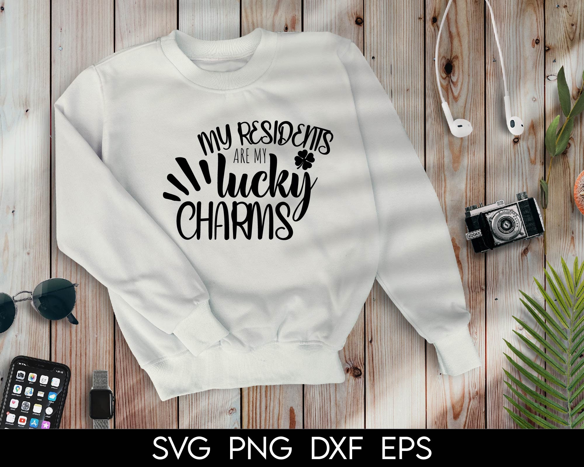 St Patricks Day Nurse Svg My Residents Are My Lucky Charms - Etsy