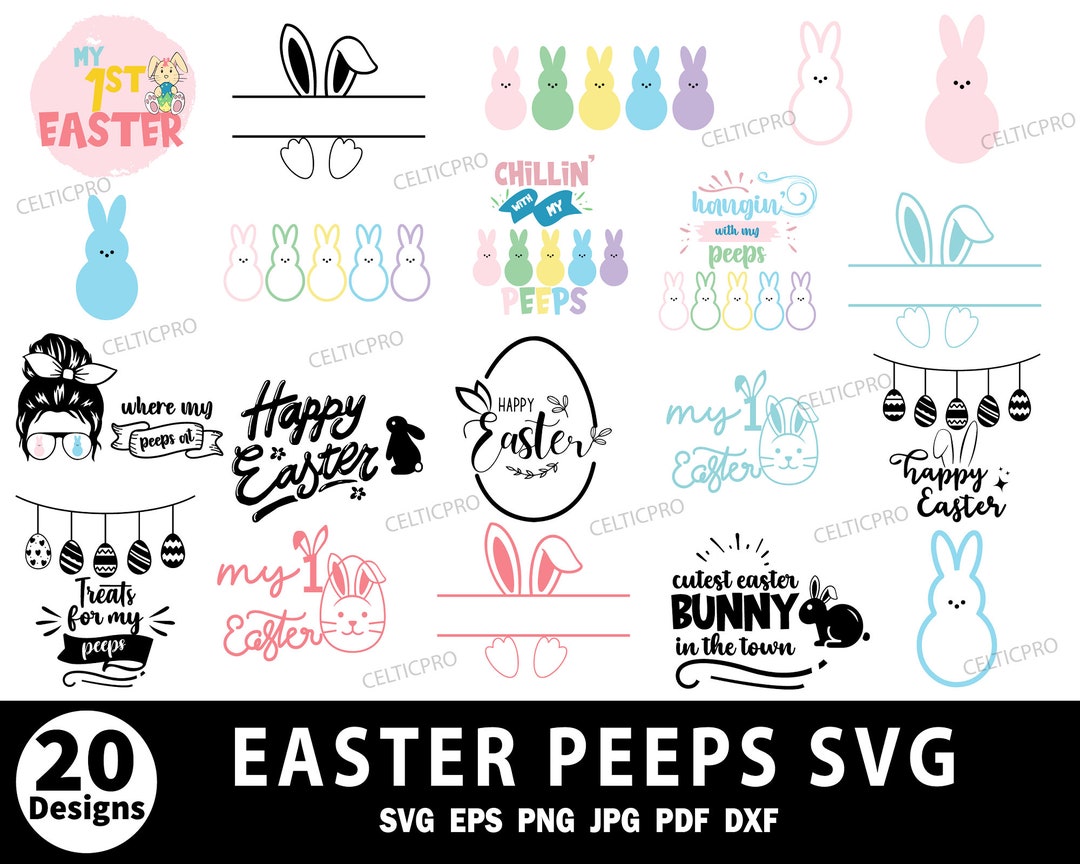 Feliz Pascua Svg, Paquete SVG de Pascua, Paquete PNG de Pascua, Png de ...