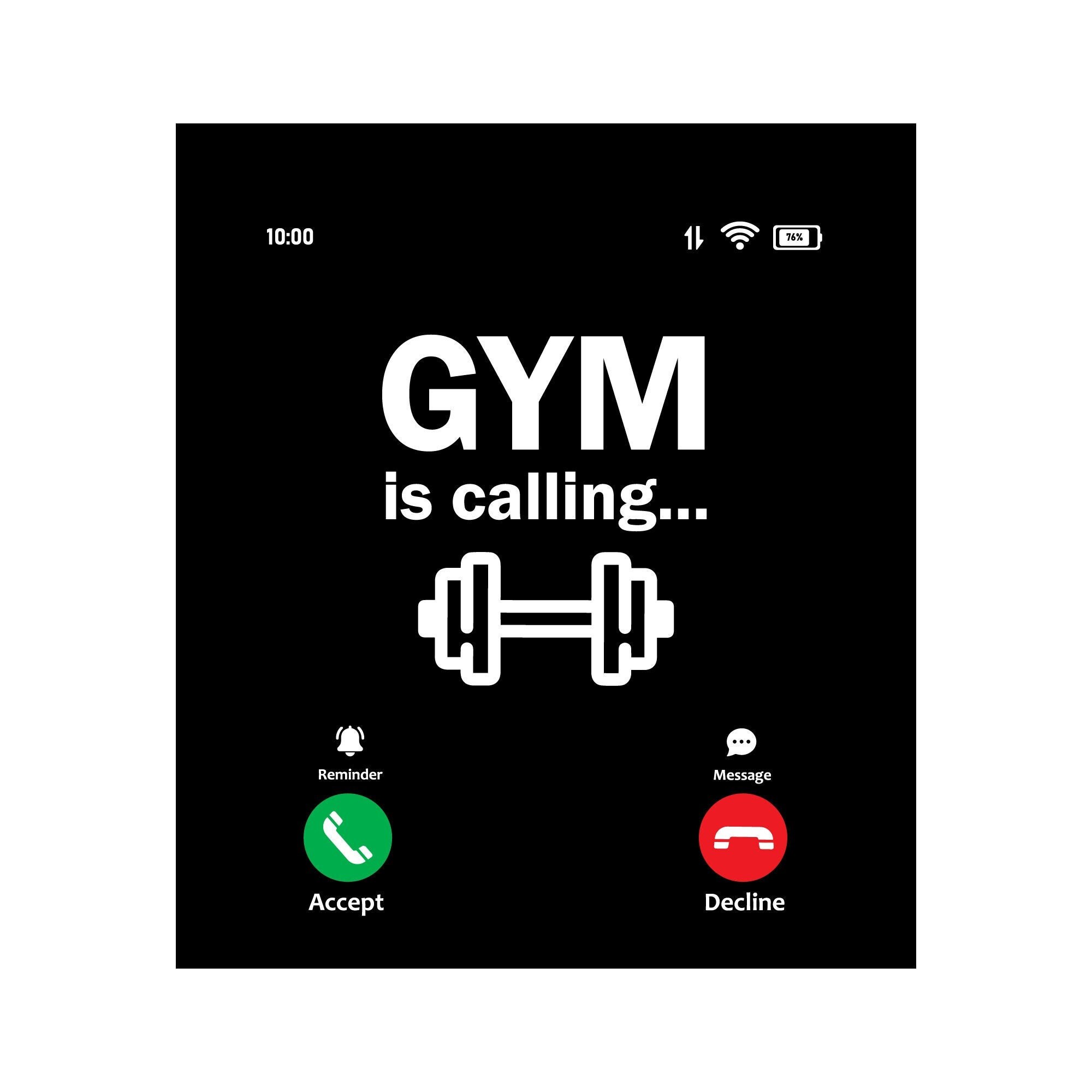 Incoming Call Gym SVG Call Screen Svg File for Cricut & - Etsy