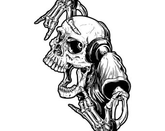 Rock N Roll Svg Png, Heavy Metal Svg,heavy Metal Clipart,rock N Roll ...