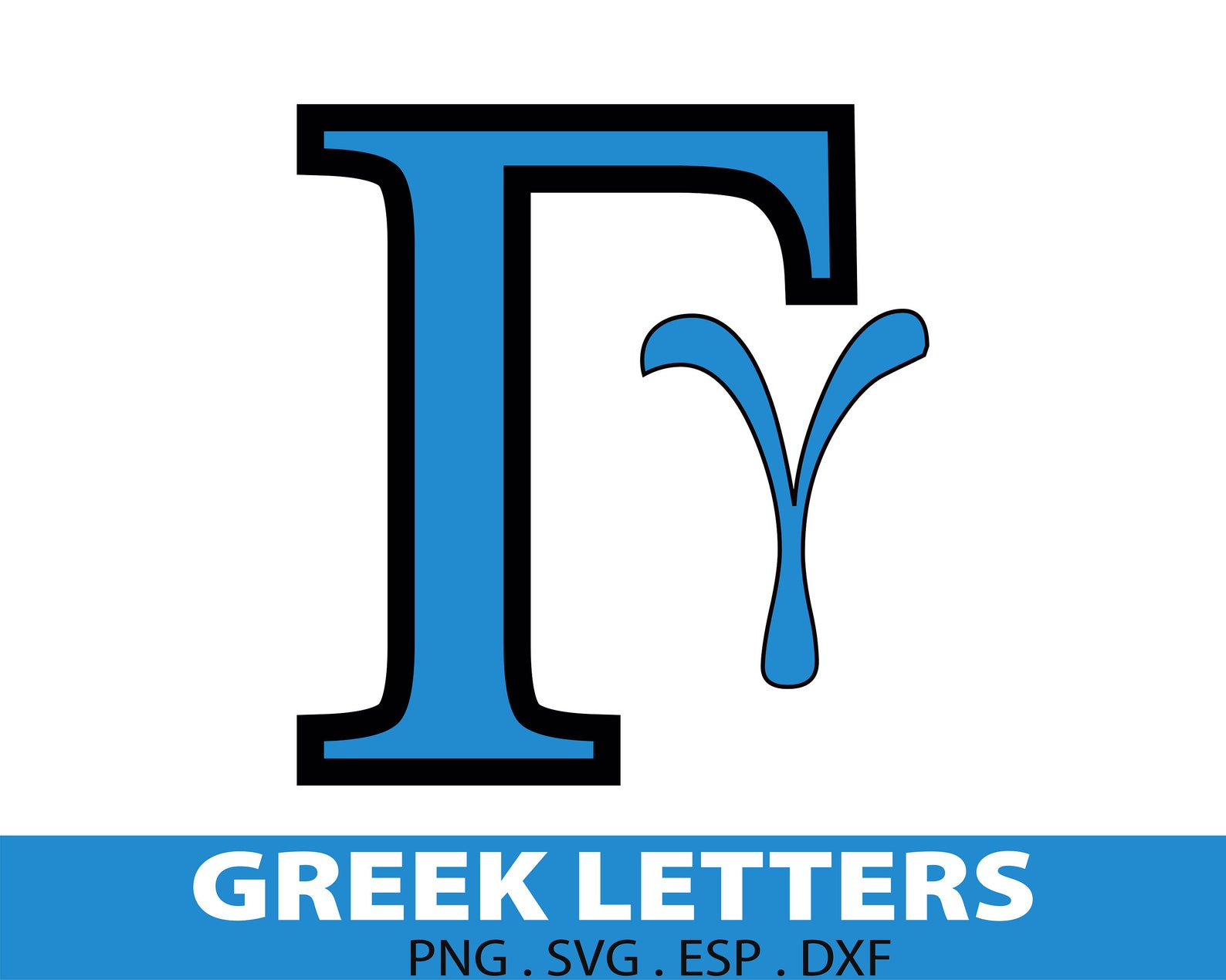 Greek Letters SVG Font Greek Alphabet Digital File - Etsy