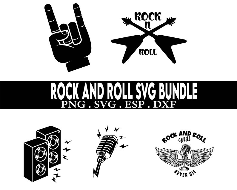 Rock N Roll Svg Bundleheavy Metal Svgheavy Metal - Etsy