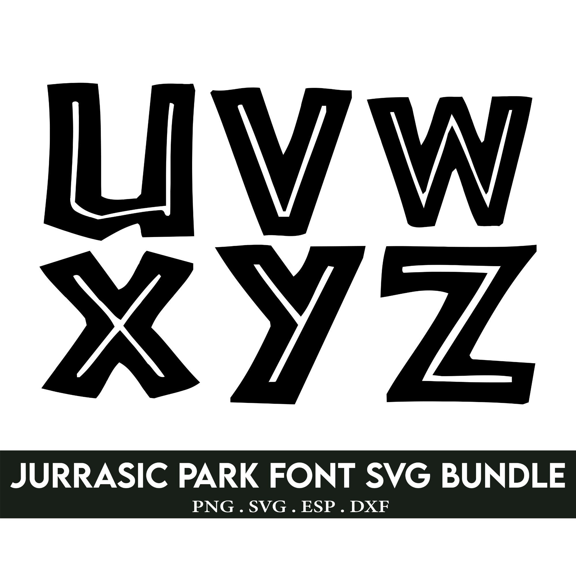 Jurassic Font Bundle Jurassic Font Svg Jurassic Park Svg - Etsy Canada