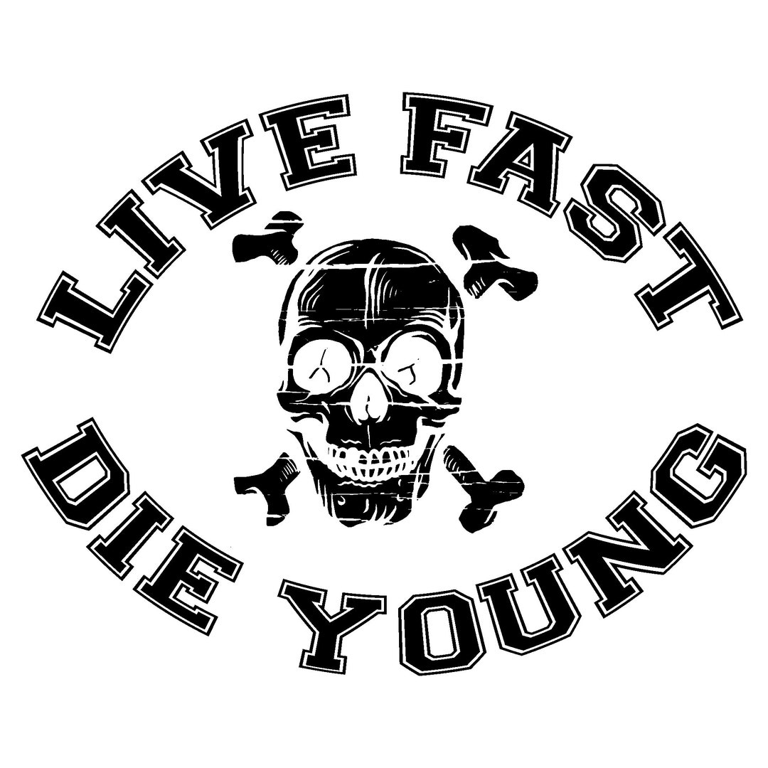 Live Fast Die Young, Skull Svg, Country Music Svg, Band Svg, Heavy ...