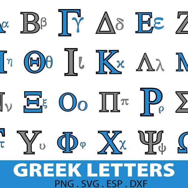 Greek Alphabet Wall - Etsy