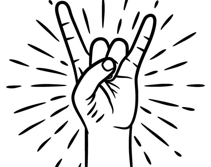 Rock N Roll Svg Png, Heavy Metal Svg,heavy Metal Clipart,rock N Roll ...