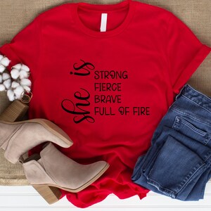She is SVG, Strong SVG, Fierce SVG, Brave Svg, Full of Fire Svg, Women ...