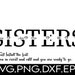Sister Split Monogram SVG, Sibling Svg, Sister Split Name Frame Svg ...