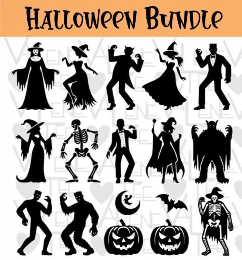 Halloween Digital Download Bundle, Cutfile, SVG, PNG, Cricut, Trick or ...
