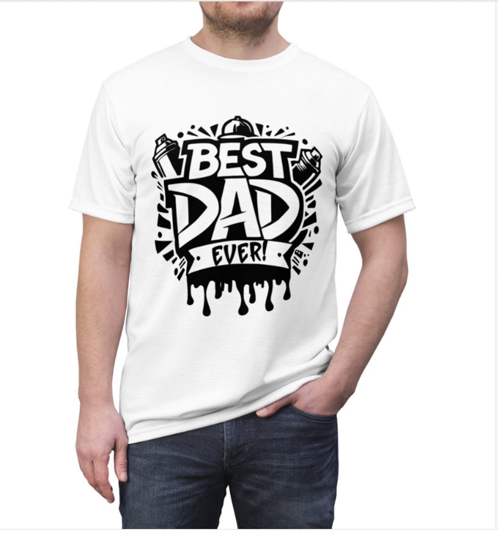 Best Dad Ever Digital Download, Trendy Vatertag, Design für Männer, für ...