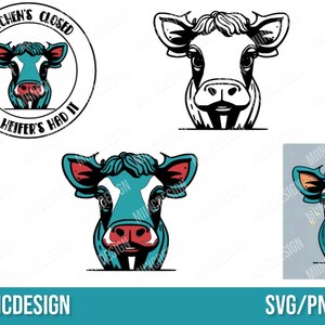 Kitchen Svg With Retro Cow/pdf/png - Etsy