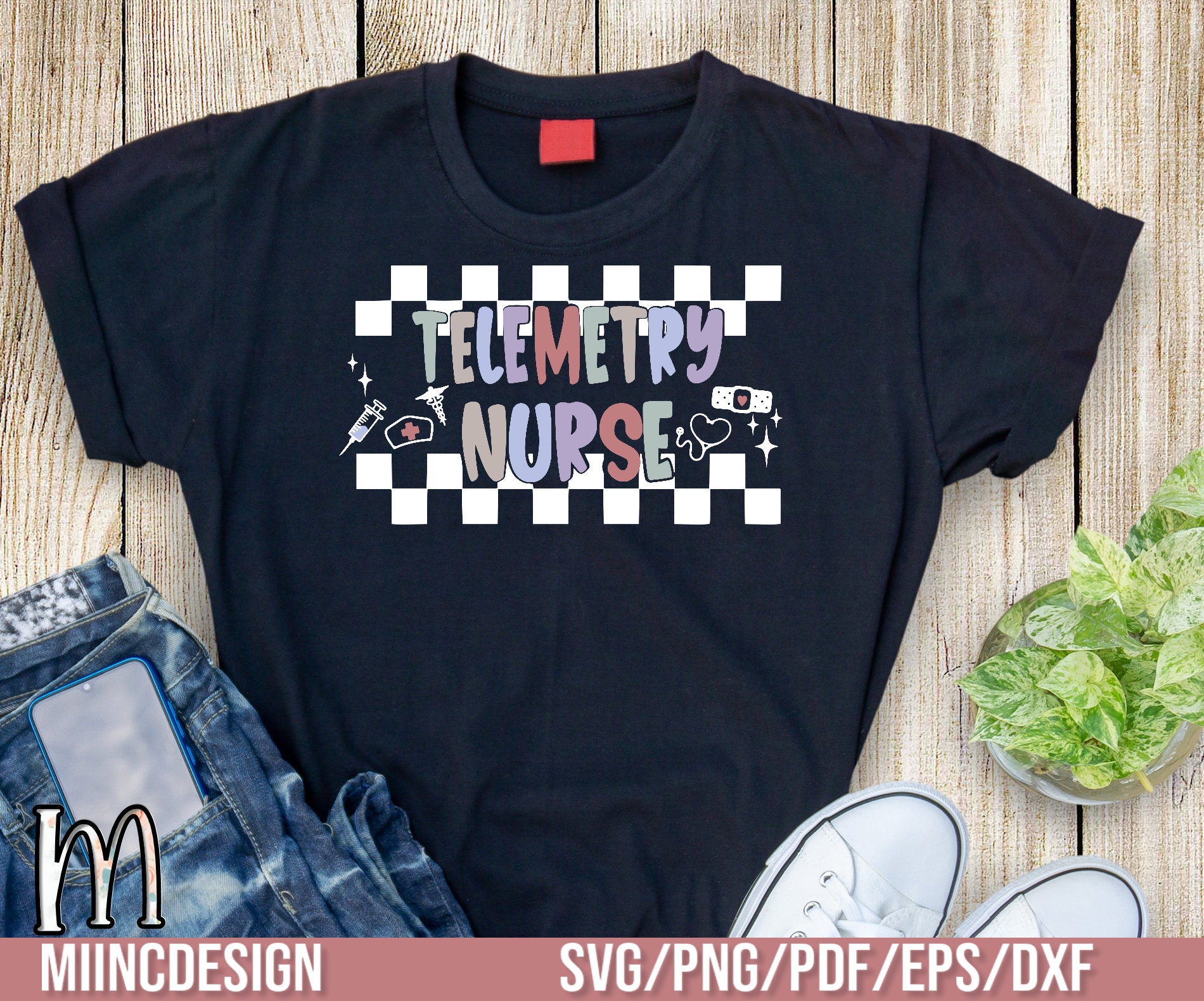 Telemetry Nurse Svg/png, Telemetry Nurse Pdf, Telemetry Nurse Week T ...