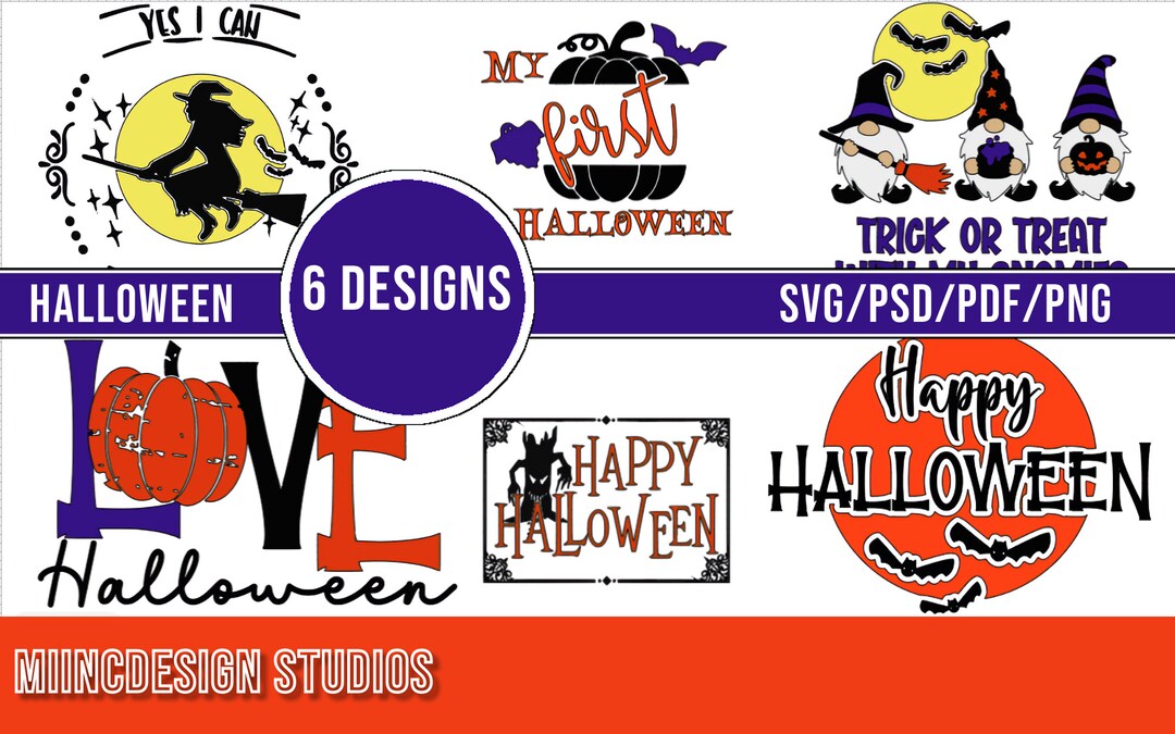 Halloween Bundle SVG, Halloween Bundle PNG, Halloween Bundle PDF and ...
