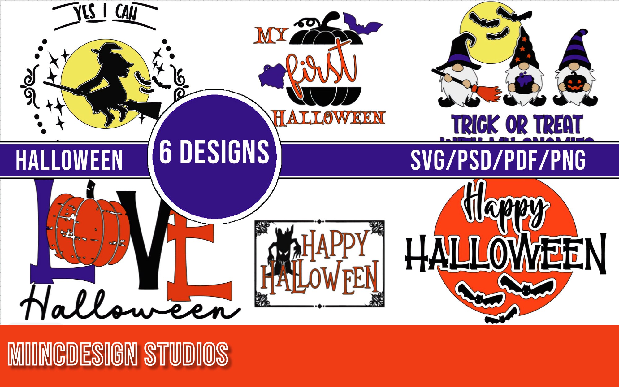 Halloween Bundle SVG, Halloween Bundle PNG, Halloween Bundle PDF and ...