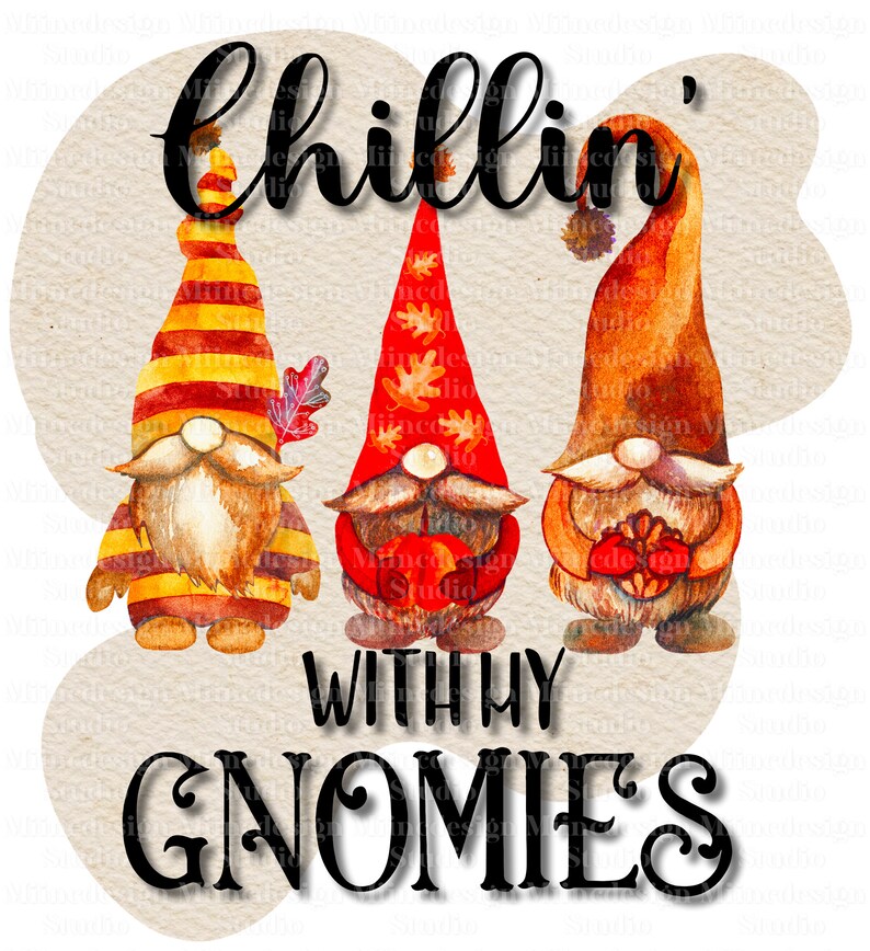 Chillin With My Gnomies Png, Fall Gnomies Png, Chillin With Fall Gnomes ...