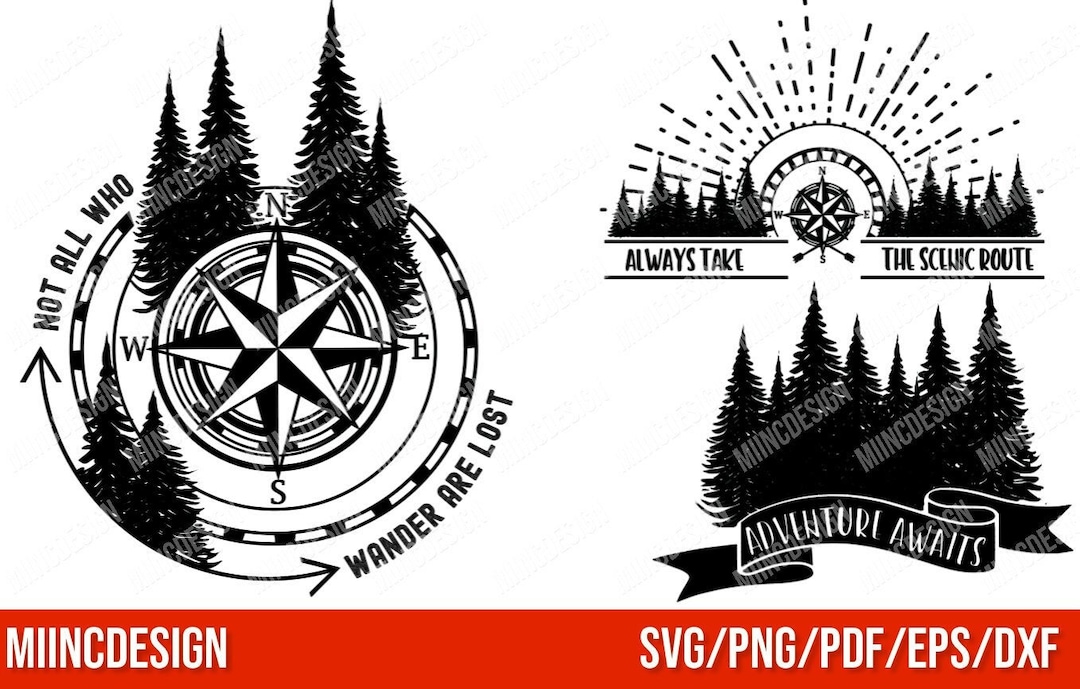 Adventure SVG, Hiking Svg, Nature Svg, Not All Who Wander Are Lost Svg ...