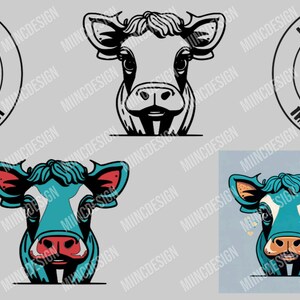 Kitchen Svg With Retro Cow/pdf/png - Etsy
