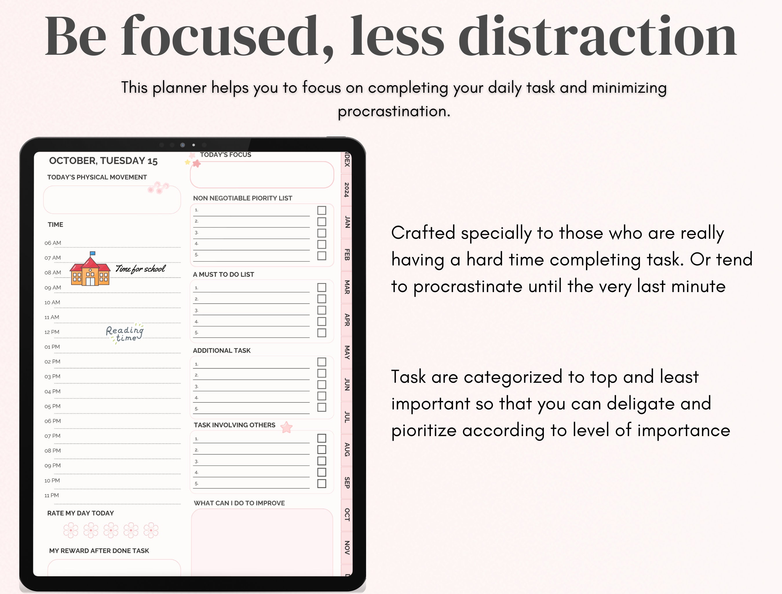 Empower Your ADHD Journey: Interactive Digital Planner & Daily Tracker ...