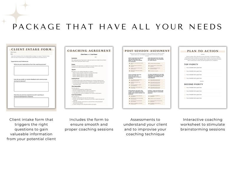 Coaching Intake Form: Life Coaching Worksheet, Confidentiality Template ...