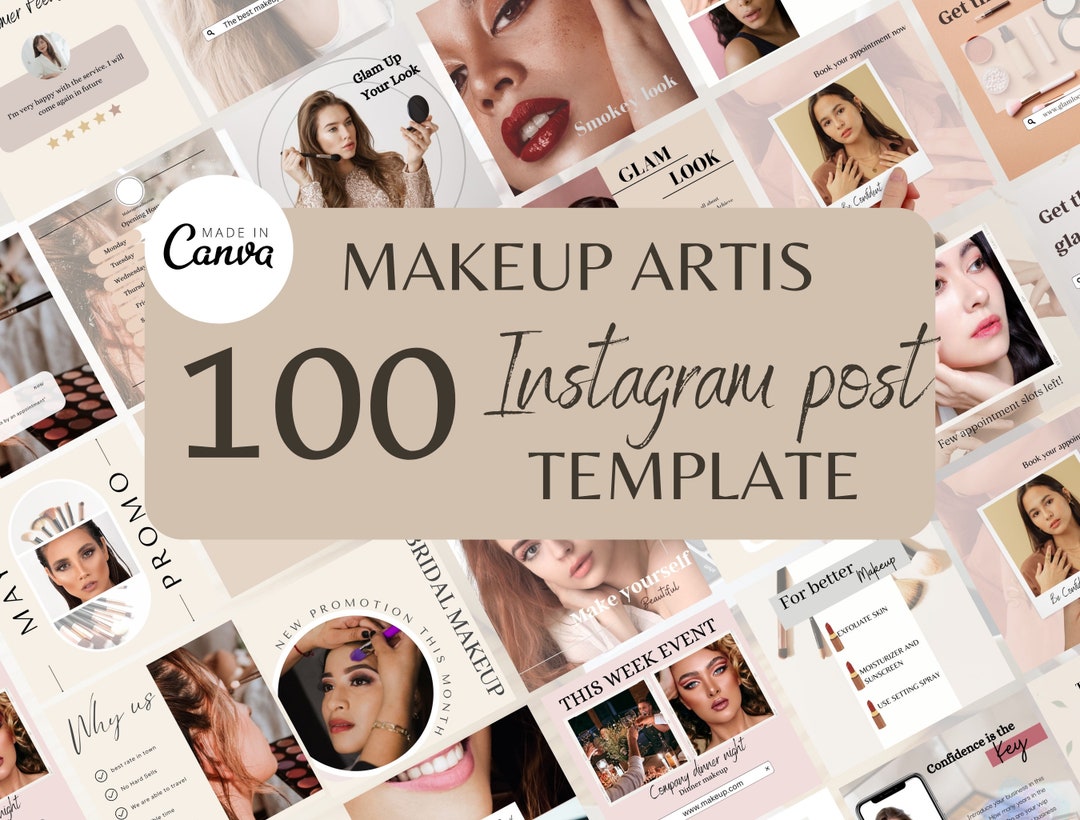 100 Makeup Artis Instagram Post | Fully Editable and Customizable on ...
