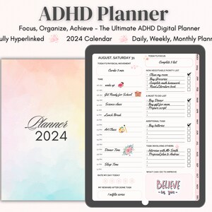 Empower Your ADHD Journey: Interactive Digital Planner & Daily Tracker ...