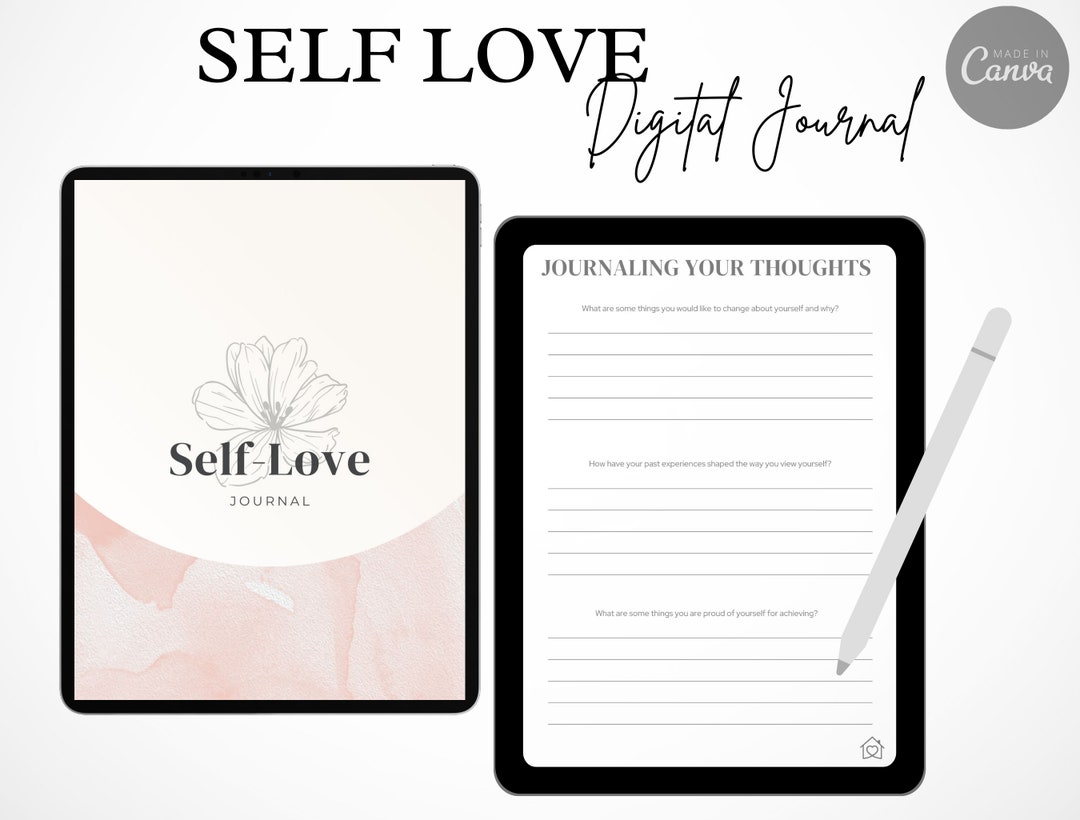 Self Love Digital Journal | Therapy Journal | Mental Health | Goodnote ...