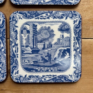 Spode, England Vintage 1976-1999 Pack of Six Square Coasters With ...
