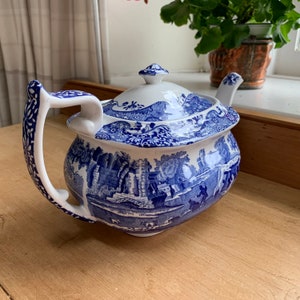 Spode England Vintage 2001 Large 1.1L 2pt Teapot in Blue - Etsy