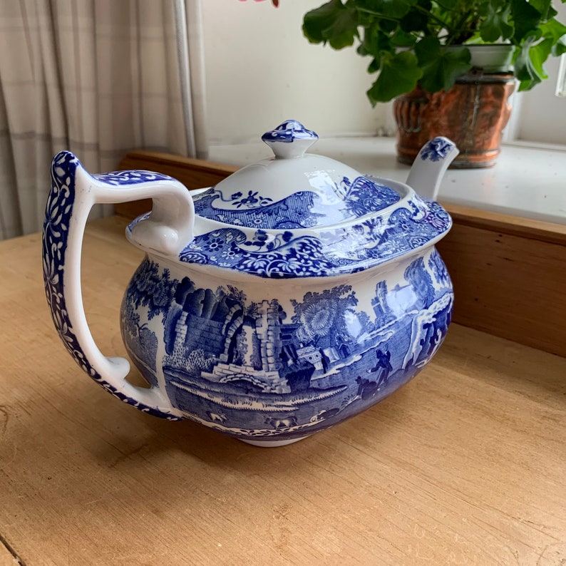 Spode England Vintage 2001 Large 1.1L 2pt Teapot in Blue - Etsy