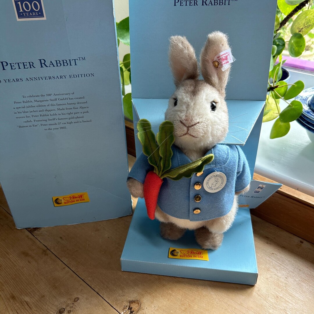 Steiff Peter Rabbit Soft Toy, Germany Vintage 2002 100th Anniversary ...