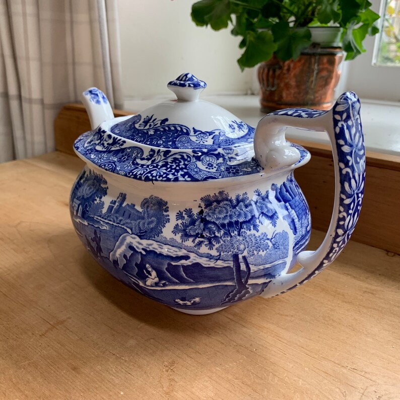 Spode England Vintage 2001 Large 1.1L 2pt Teapot in Blue - Etsy