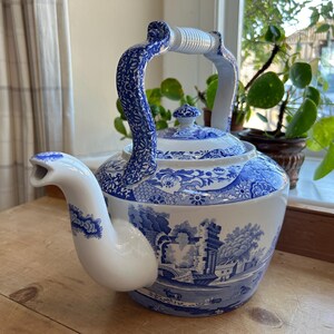 Spode, England Vintage 1994 Very Large 4.6L 1gal 8pt Ceramic Kettle or ...