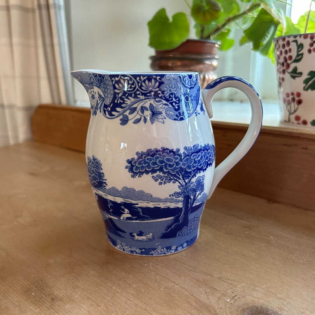 Vintage Spode Blue Italian Liverpool Jug 0.6L 1pt, England 2000-2006 - Etsy