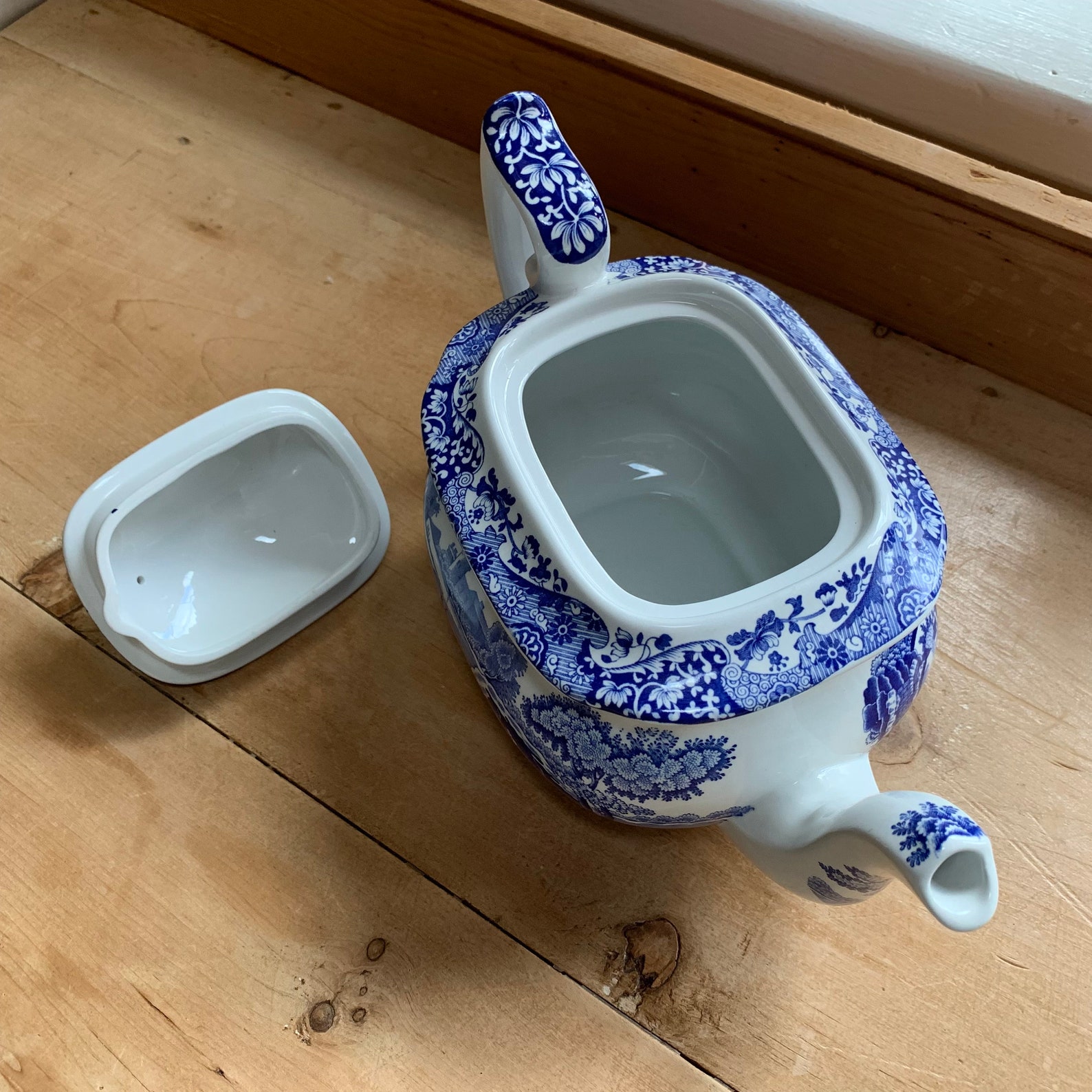 Spode England Vintage 2001 Large 1.1L 2pt Teapot in Blue - Etsy