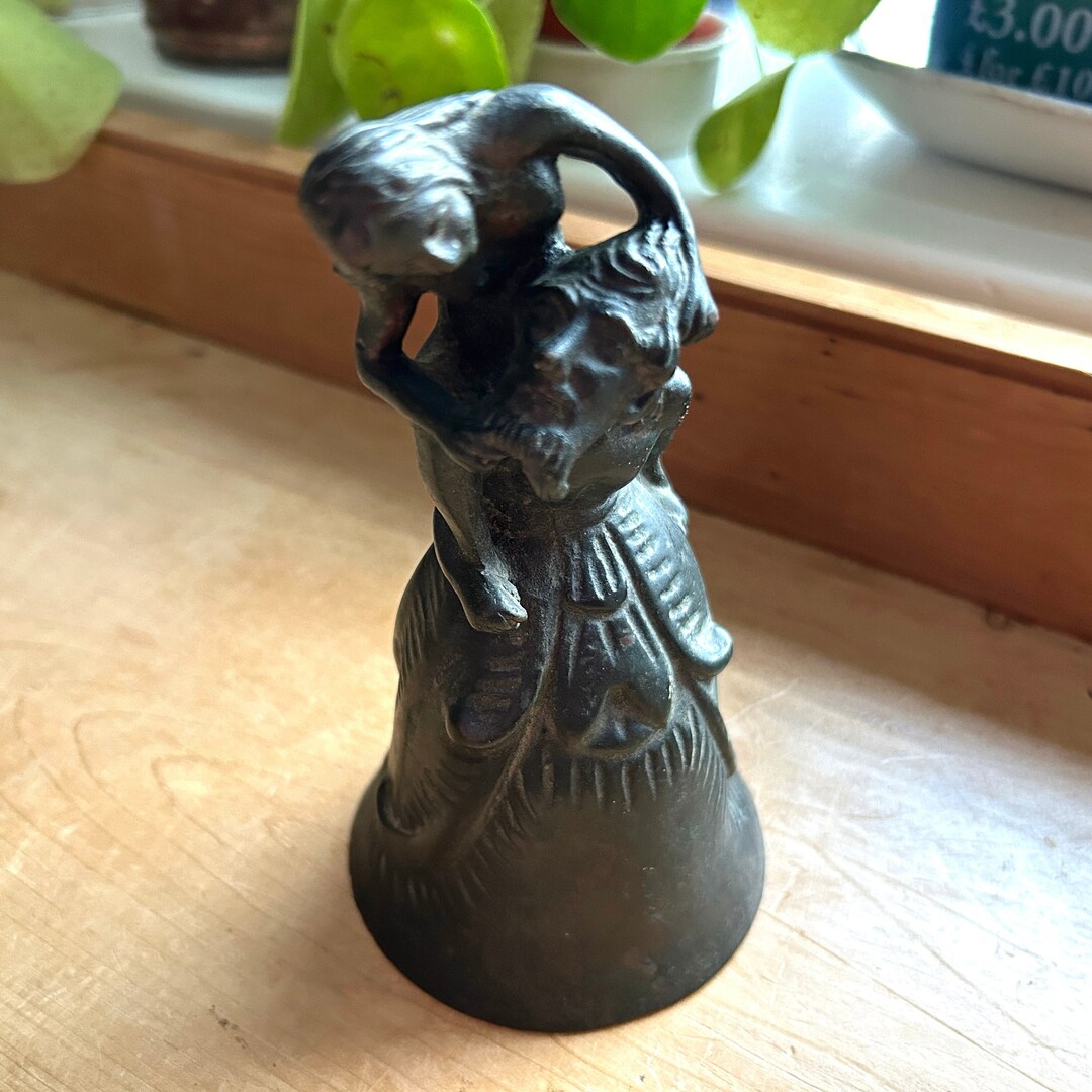 Bronze Nymph and Satyr Butlers Hand Bell, Italy, Antique C1800 Georgian ...