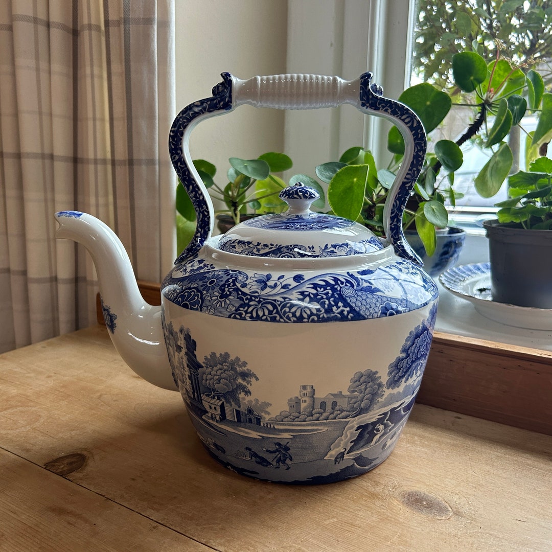 Spode, England Vintage 1998 Very Large 4.6L 1gal 8pt Ceramic Kettle or ...