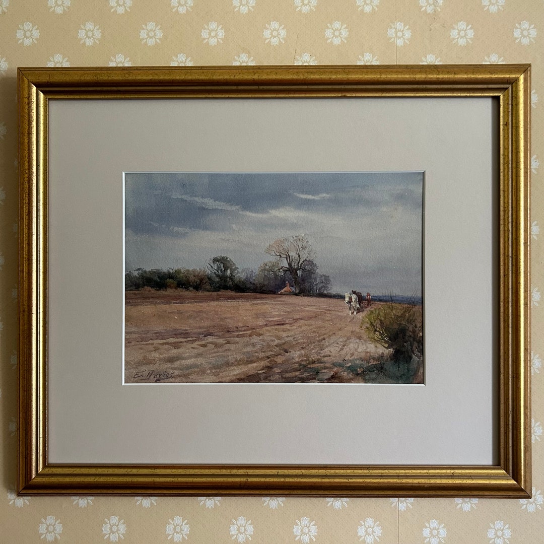 Edward Davies 1841-1920, England Antique C1880 Victorian 'autumn ...